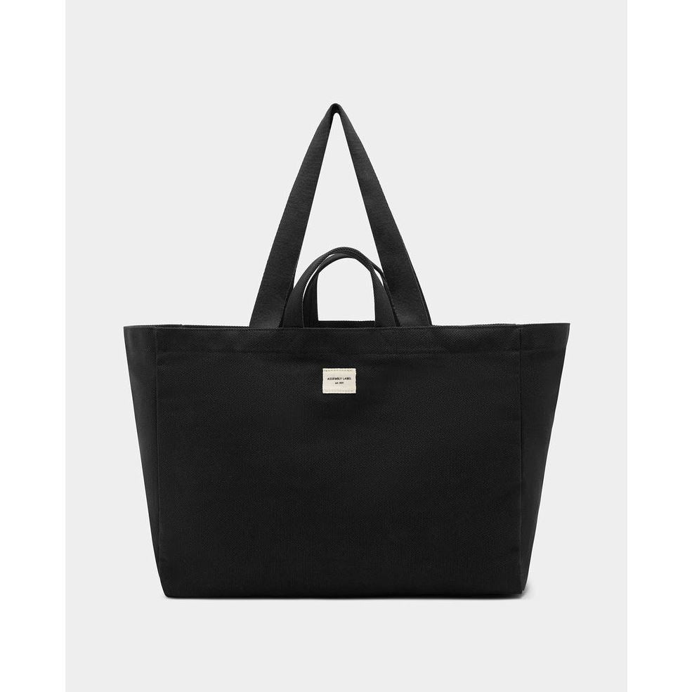 Assembly Label Canvas Tote - Black