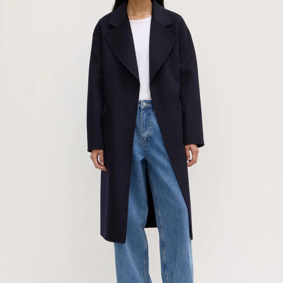 Assembly Label Sadie Single Breasted Coat - Midnight