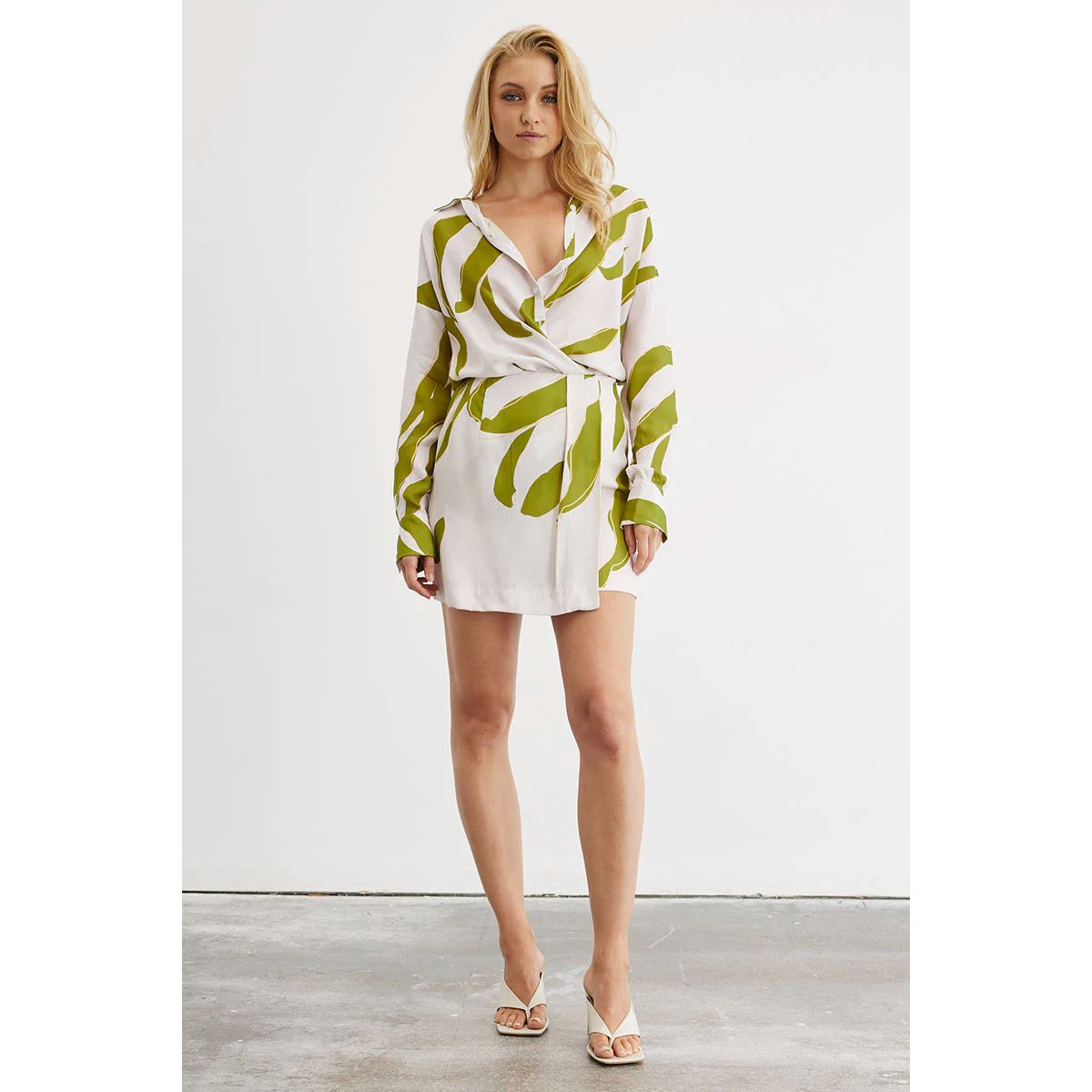 Sovere Motion Mini Skirt - Chalk/Olive